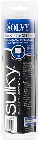 Sulky Solvy Water Soluble Stabilizer Roll, 7.875-inch by 9-Yard ...