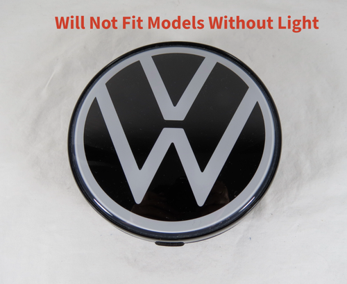 21-24 VW ID4 Front Grille Emblem With Light Round Sign Symbol Logo ...
