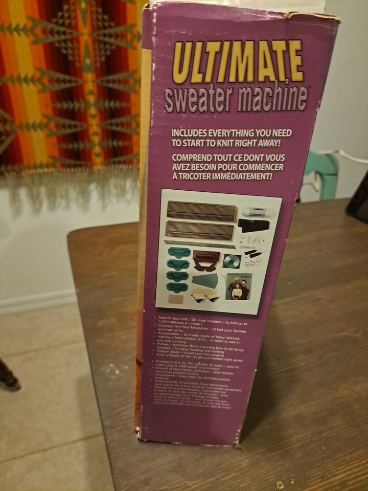 Bond America 10089 Ultimate Sweater Machine In Original Box With Row ...