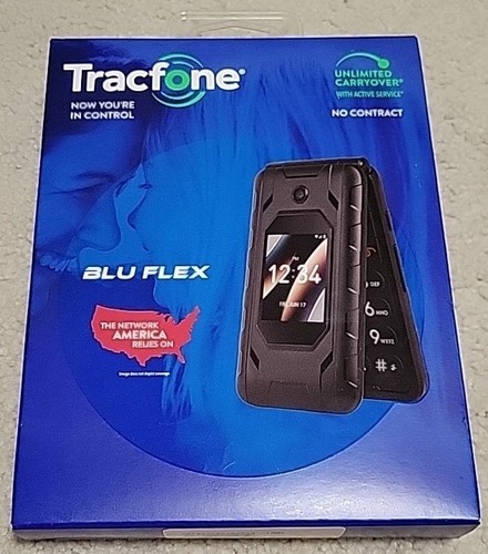 TRACFONE BLU Flex 8GB, Black, Flip Phone; SIM not Included, NEW Open ...