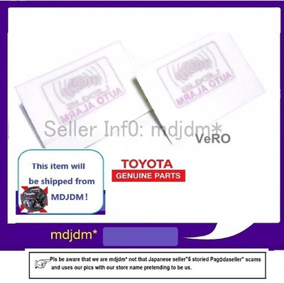 Genuine LEXUS Immobilizer Decal 1 set of 2 Pcs Oem Warning Theft Decal ...