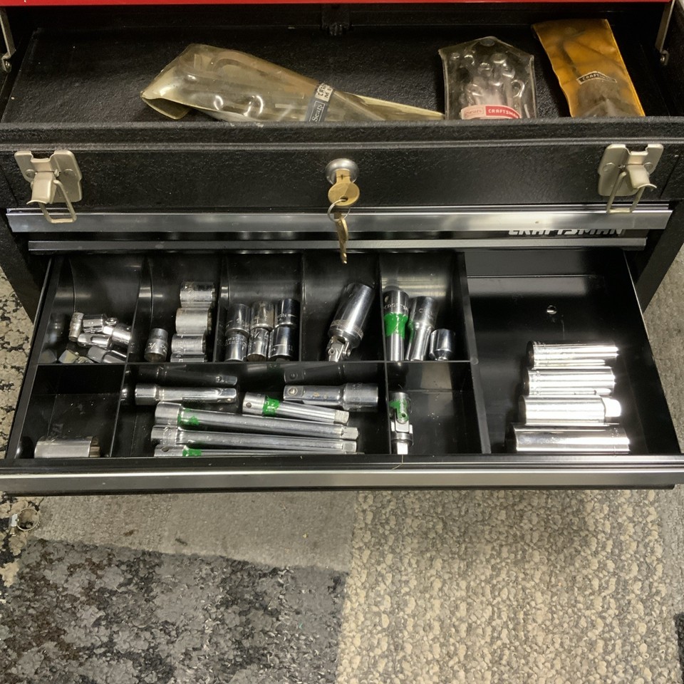 Craftsman Rally Tool Box 3 Drawer 706.653980 Good Condition 20 1/2 Wid ...