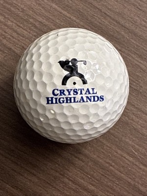 Vintage Crystal Highlands Golf Club logo golf ball (Festus, Missouri ...