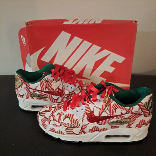 Nike Air Max 90 Gift Wrapped Pack 2015 Candy Cane Womens Size 6 New in ...