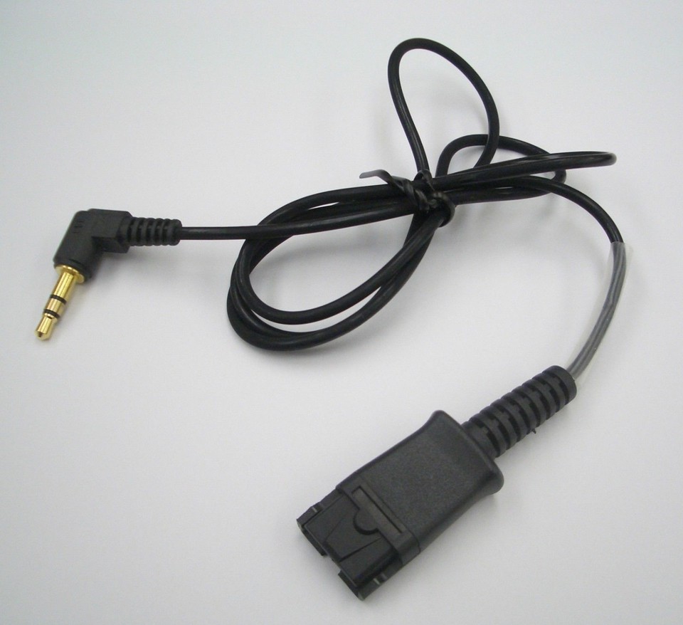 Plantronics 3.5mm mini plug to Quick-Disconnect Straight Cable for ...