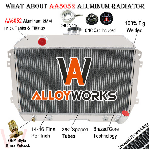 3 Row Aluminum Radiator For 1970-1975 1972 Nissan Datsun 240Z 260Z ...
