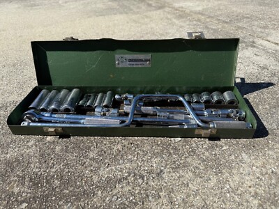 SK TOOLS SK WAYNE SK 1/2" DRIVE SAE SOCKET SET W PIVOT 27 PC 12 PT W ...