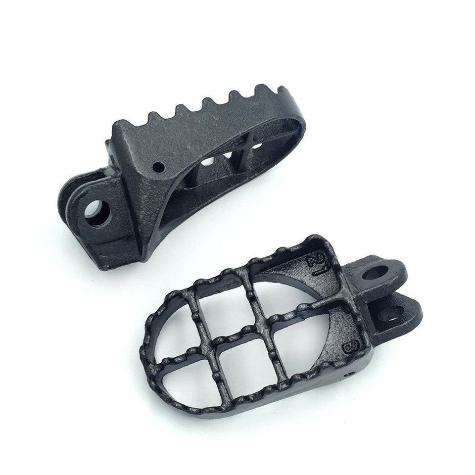 Gunmetal Black Foot Pegs For Suzuki RM125 250 RMX250 DR-Z Kawasaki ...