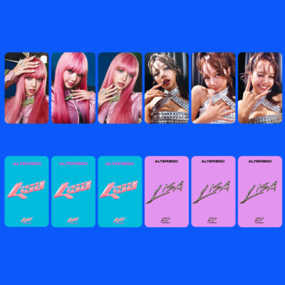 6pcs/set Kpop LISA SOLO2 Japan Album ALTER EGO Self Made Photo Card ...