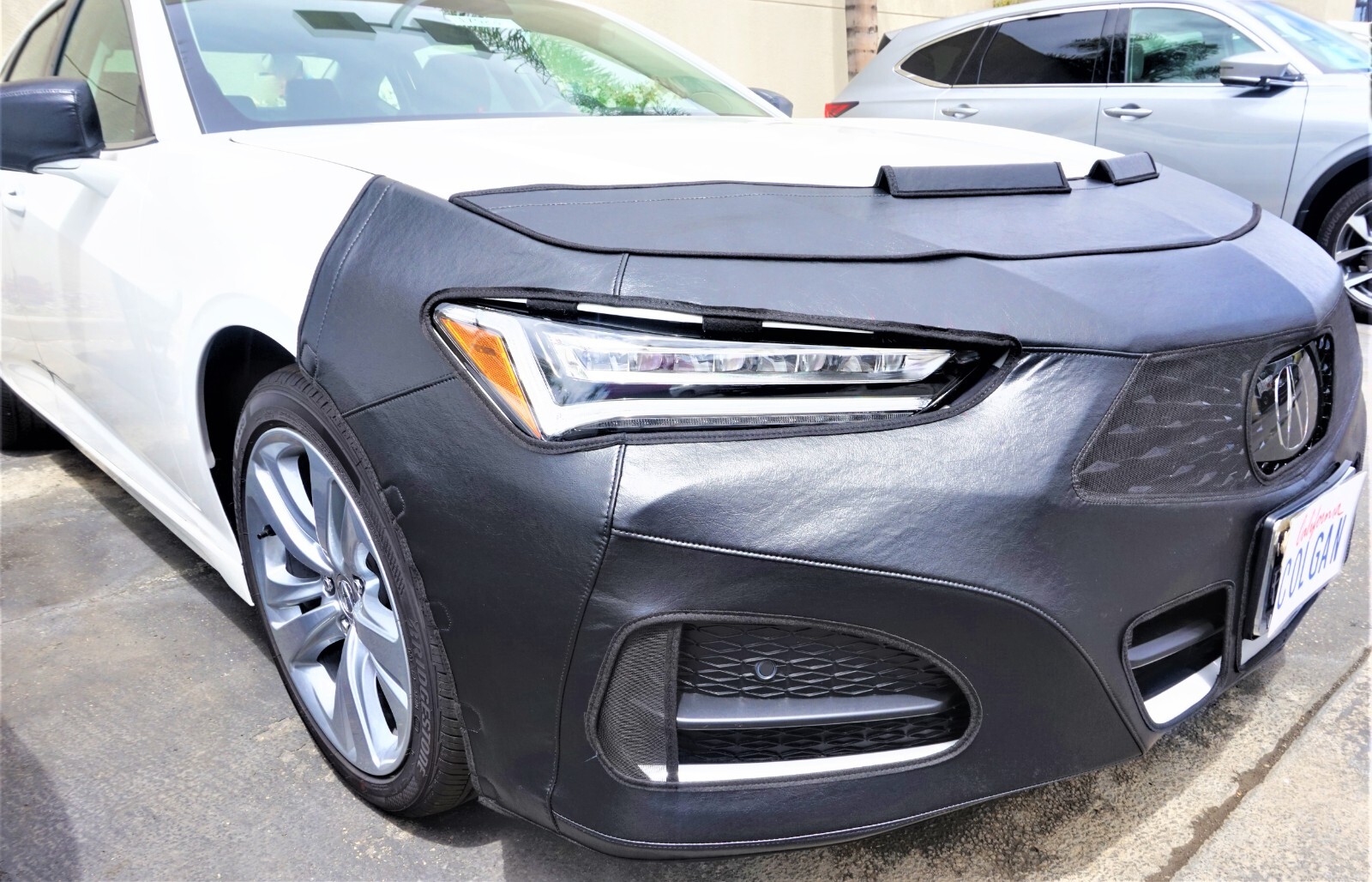 Colgan 2021-2023 Acura TLX Front End Mask Bra 2pc | W/O License Camera ...