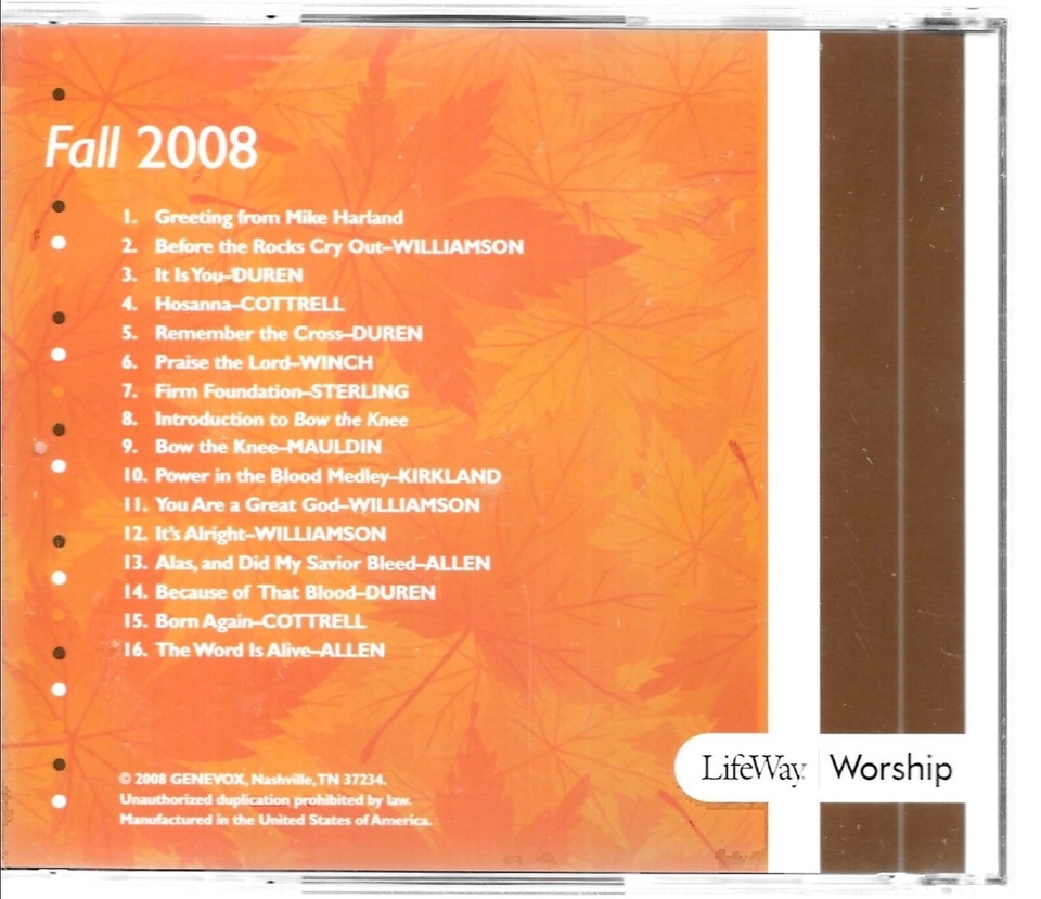 Lifeway Worship New Anthem Releases Fall 2008 [CD, 2008] | eBay