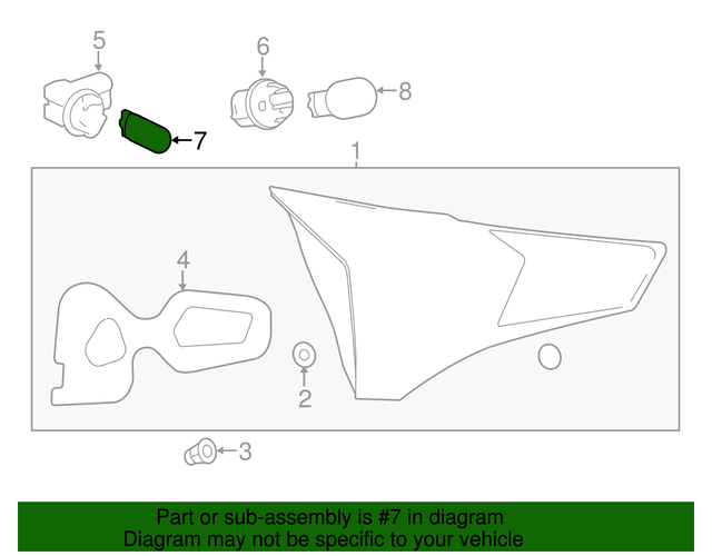 Toyota Oem-tail Light Bulb 9098111067 for sale online | eBay