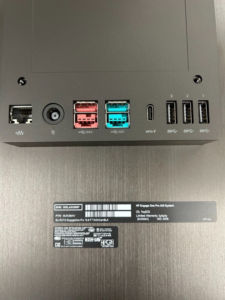 HP Engage One Pro AIO POS 15.6" LCD i5-10500E 16GB 512GB (Vertical ...