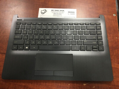 Genuine HP 14-CF0010CA 14-CK Palmrest TouchPad Keyboard L24484-001 ...