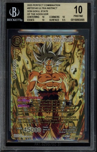 BGS Pristine 10 Ultra Instinct Son Goku State of the Gods, God Rare ...