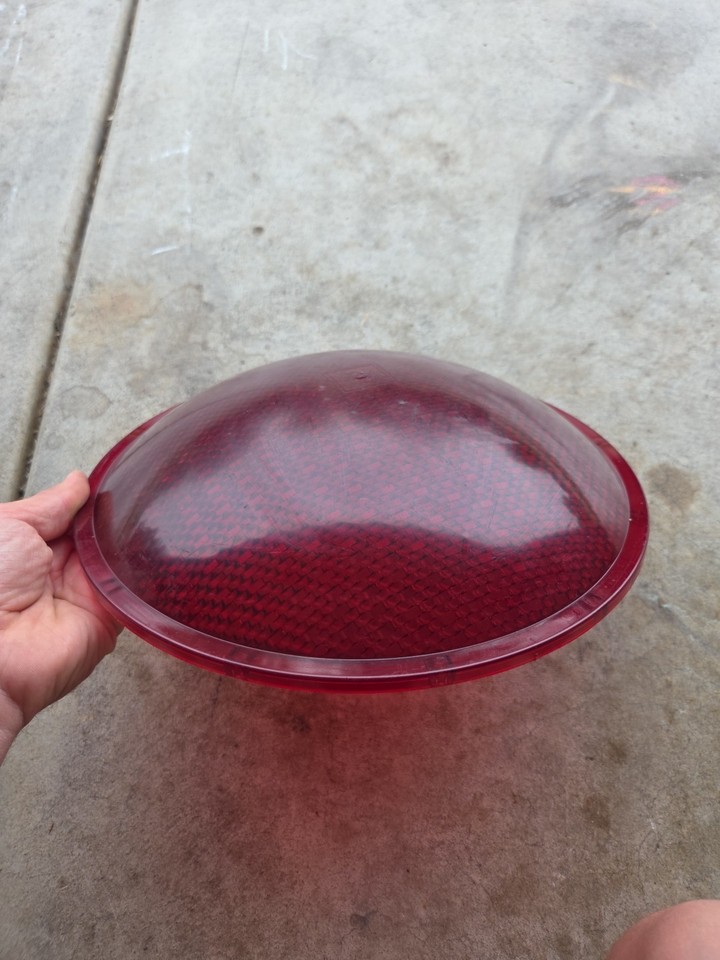 12” Poly Plastic Traffic/Train Red Signal Lens | eBay