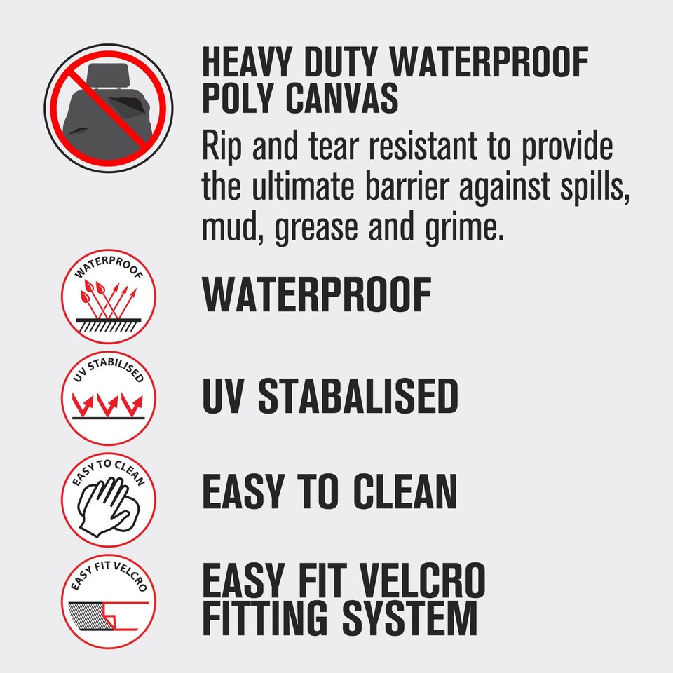 For Isuzu MU-X MUX LS-M LS-T LS-U ONYX 2013-2021 Canvas Grey (Row 3 ...