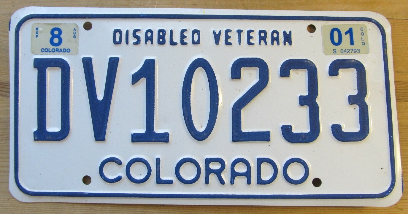 Oregon 2001 DISABLED VETERAN License Plate # DV10233 | eBay
