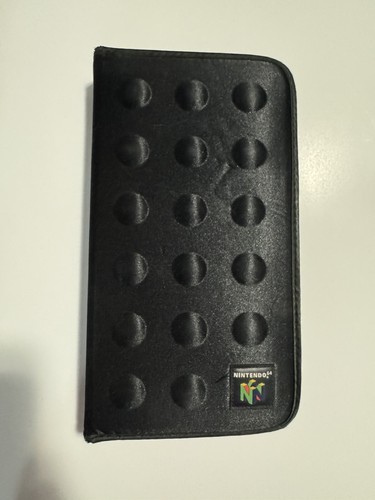 OEM VTG Nintendo 64 Soft Carrying 6 Game Case N64 Zip Storage Bag ...