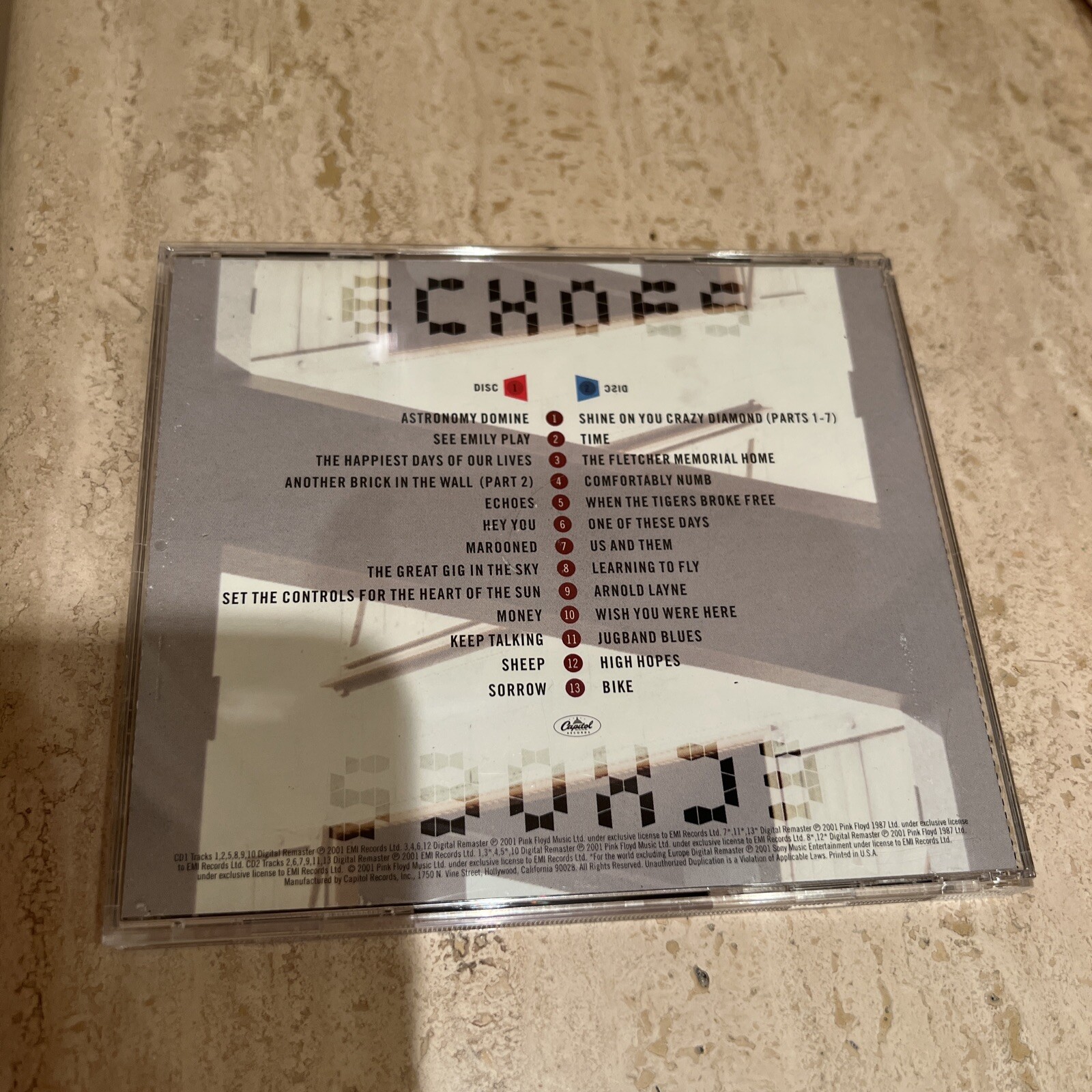 Echoes: The Best of Pink Floyd by Pink Floyd (CD, Nov-2001) 2nd disc ...