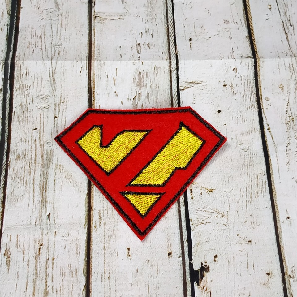 Superman Logo Patch Iron-On Superman Logo Superman Alphabet Super Hero ...
