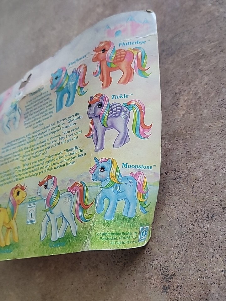 Vintage 1985 Hasbro My Little Pony Rainbow Ponies FLUTTERBYE G1 NEW IN ...