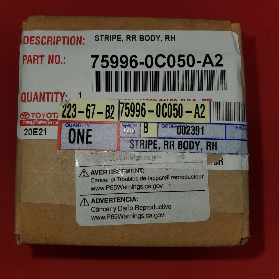 Genuine Toyota 07 08 09 10 11 12 13 TUNDRA 12 13 TACOMA TRD Decal ...