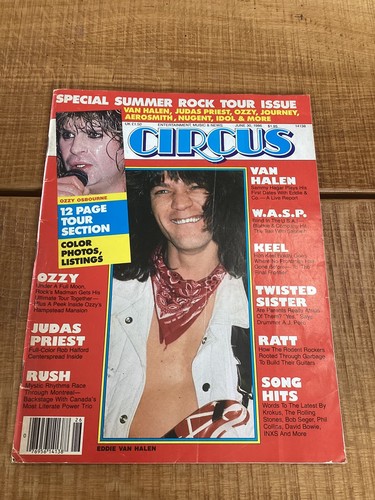 Circus Magazine June 1986 12 Page Tour Section Ozzie Osbourne Van Halen ...