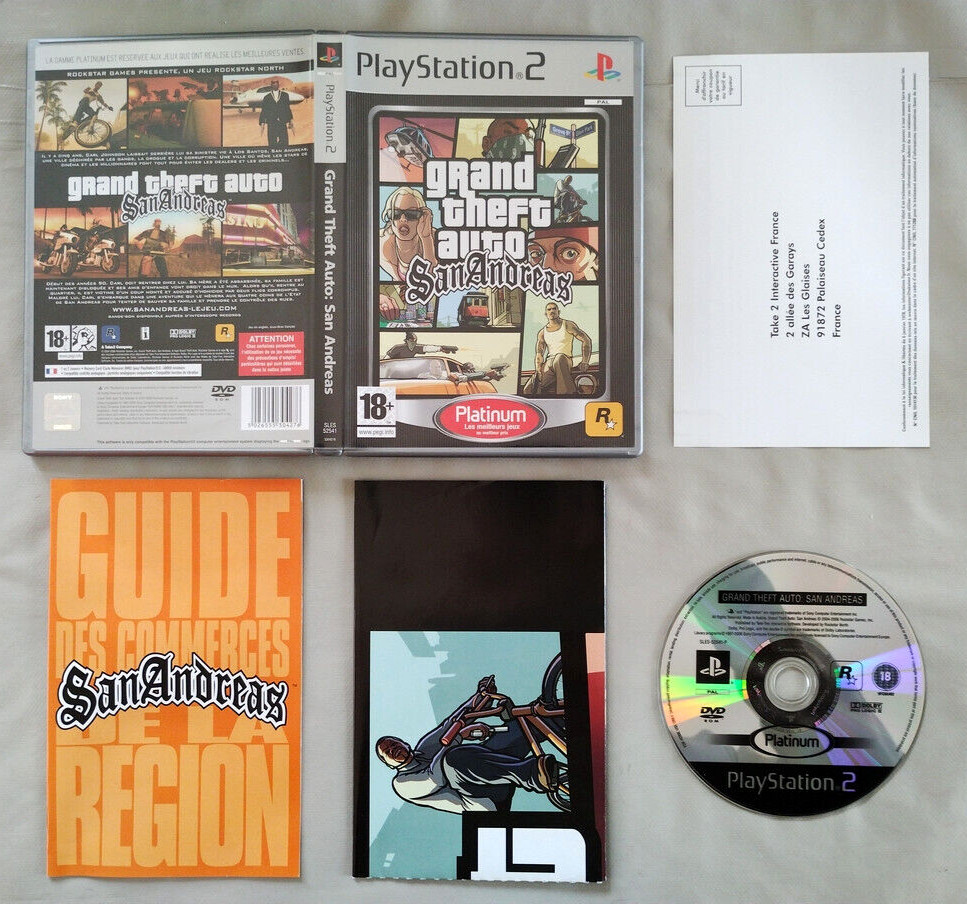 GTA : San Andreas PlayStation 2 PAL - Prix - Photo - Présentation