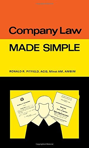 Company Law Made Simple by Pitfield, Ronald R. Paperback Book The Fast ...