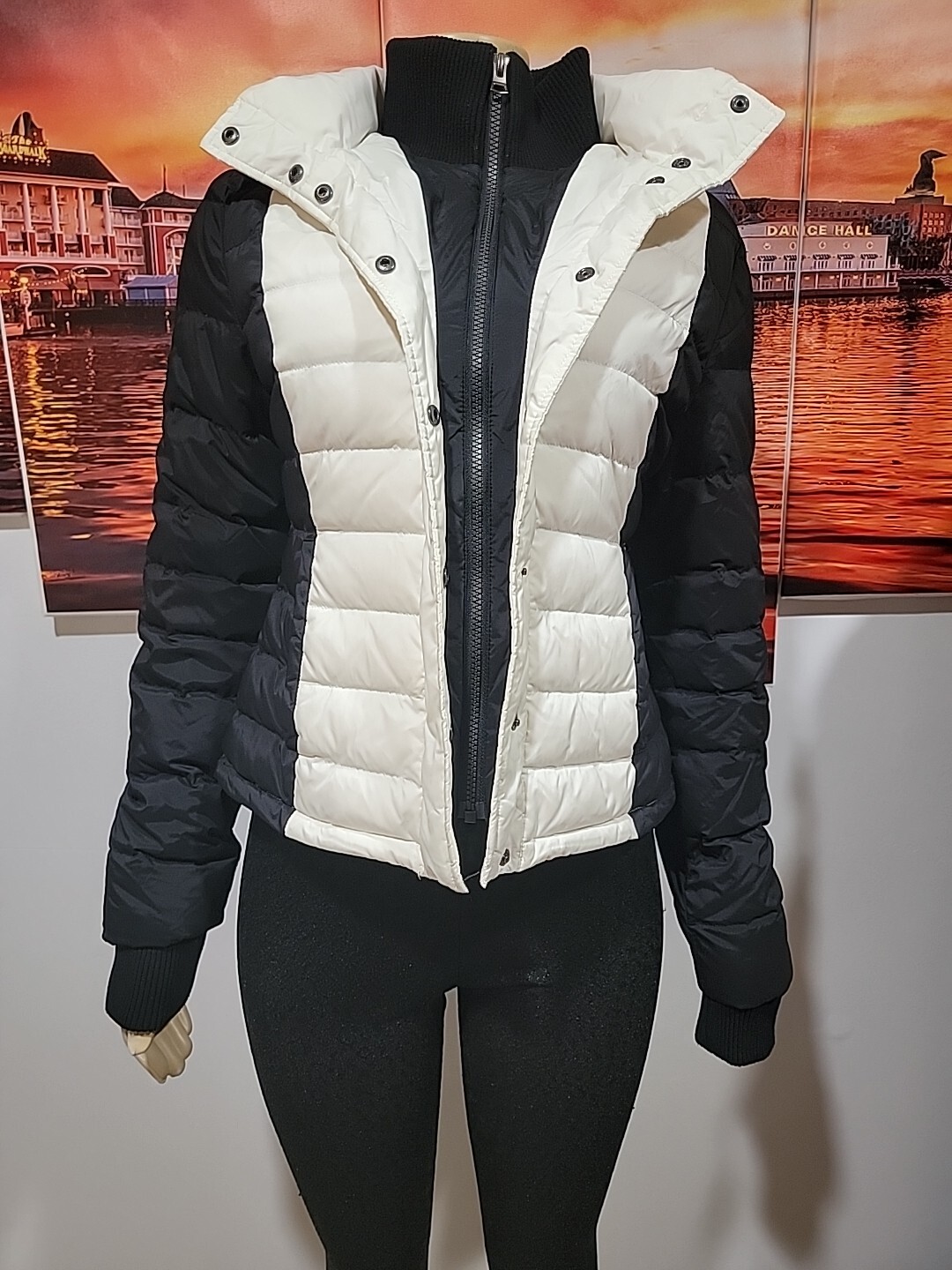 THEORY X UNIQLO Collab Down Puffer Jacket Sz M Zip & … - Gem