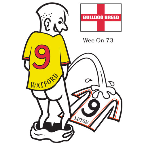 Car Sticker Football Wee/Pee on Your Rival Teams Shirt All UK teams ...