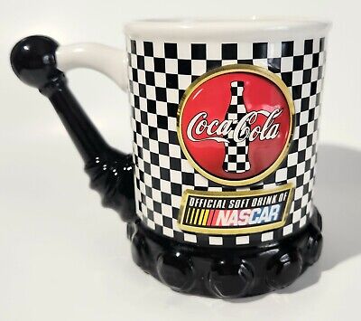 NASCAR GEAR SHIFT COCA COLA COLORFUL BEER MUG | eBay