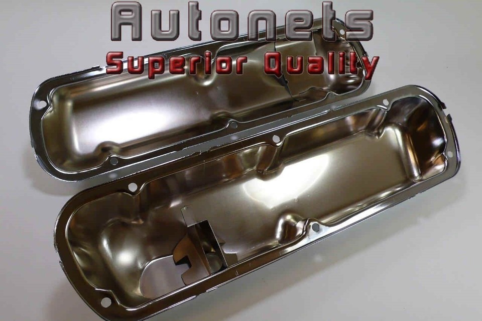 64-01 Small Block Ford Chrome 260 289 320 351W Valve Cover Mustang ...