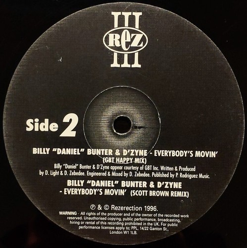Scott Brown / Billy "Daniel" Bunter & D'Zyne* Rez III Rezerection 12 ...
