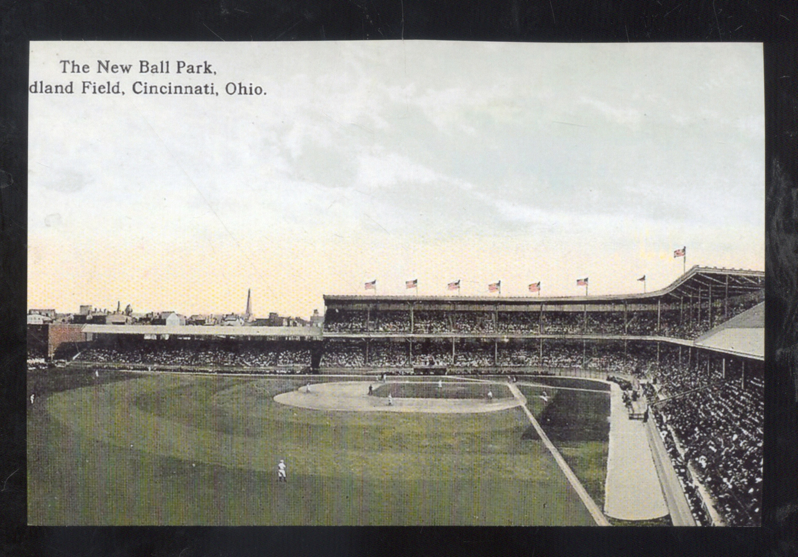 CINCINNATI OHIO REDLAND FIELD REDS BASEBALL STADIUM BALL PARK POSTCARD ...