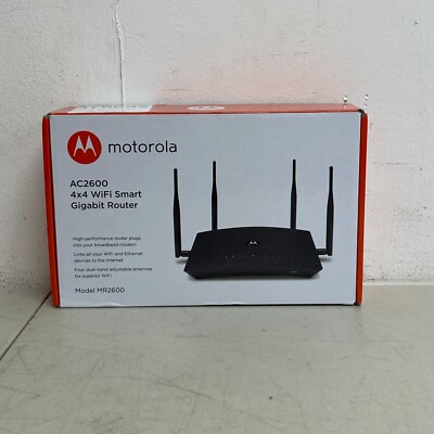 MOTOROLA AC2600 4x4 WiFi Smart Gigabit Router with Extended Range ...