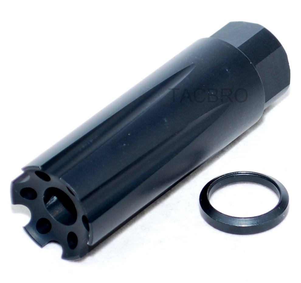 Black Anodized 308 Muzzle Linear Compensator 5/8x24 Thread Pitch for ...