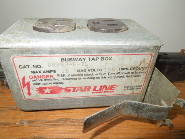 StarLine Busway Tap Box DRF60-B-TL 15A Fused Duplex Receptacle Starjack ...
