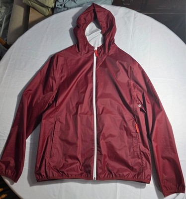 Timberland lightweight packable waterproof shell jacket maroon red ...