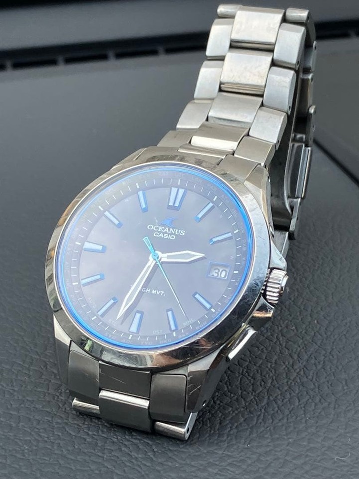 Casio Oceanus OCW S100 Solar Radio Quartz World Time Watch wrist 17cm ...