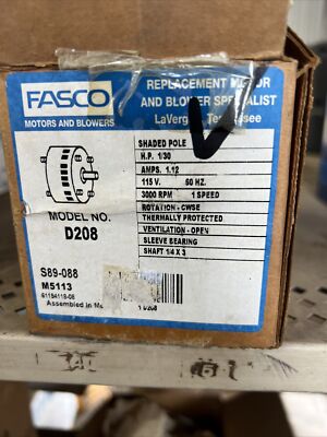 Motors - Fasco Model