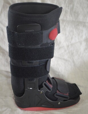 XCEL-TRAX Tall Walker Brace Walking Air Pump Boot Size Medium Black | eBay