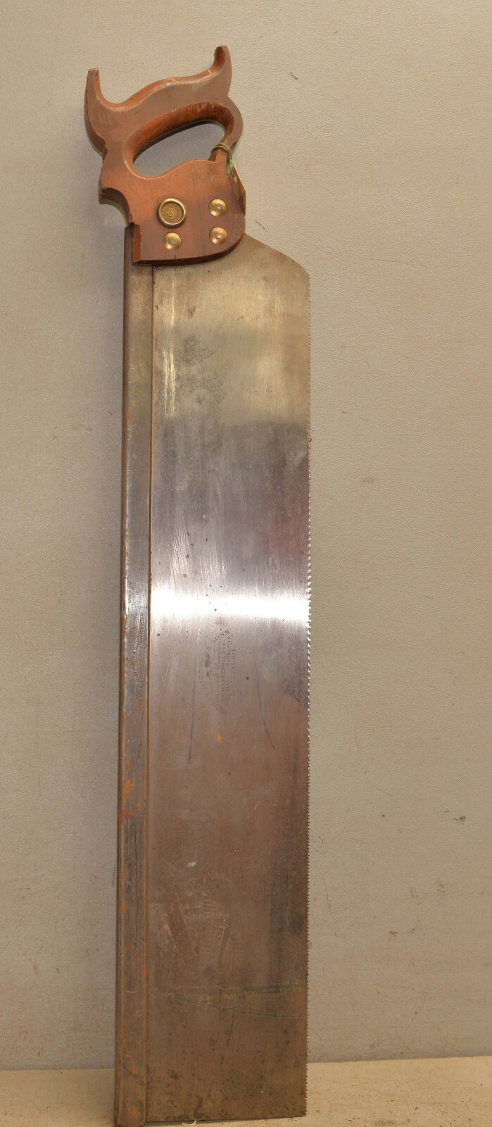 Antique miter box & Disston hand saw early collectible brass & cast ...