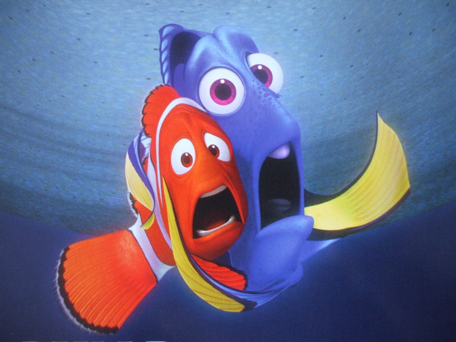 FINDING NEMO * 2003 ORIGINAL MOVIE POSTER 1SH D/S ADVANCE JAWS SHARK ...