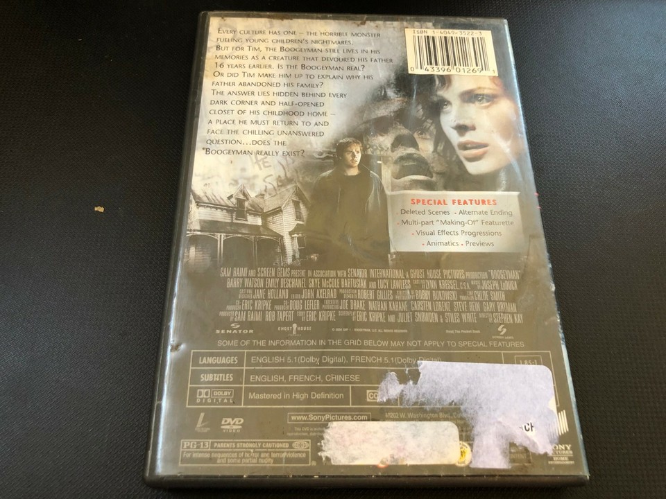The Boogeyman (DVD, 2005, Special Edition) Barry Watson ~ Emily ...
