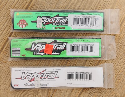 Vapor Trail One Cam Bow Strings Various Sizes & Colors, You Pick! NEW ...