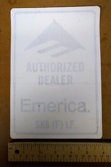 Emerica Authorized Dealer Sticker - NEW! | eBay