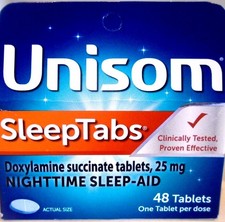 Unisom SleepTabs Sleep-Aid Doxylamine Succinate Tablet - 48 Count for ...