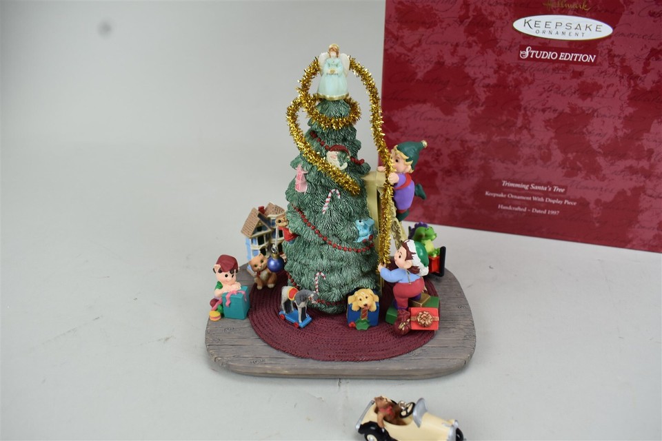 1997 Hallmark Keepsake Trimming Santas Tree Tabletop Piece Studio ...